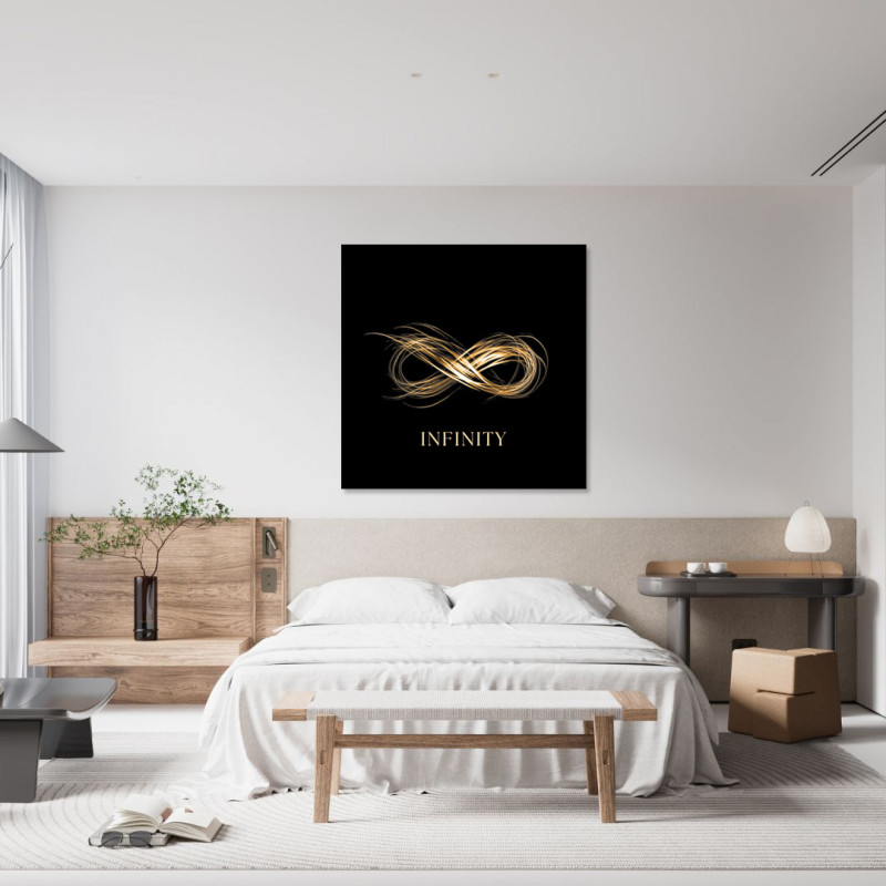 Golden Infinity canvas – Radiance & Harmony